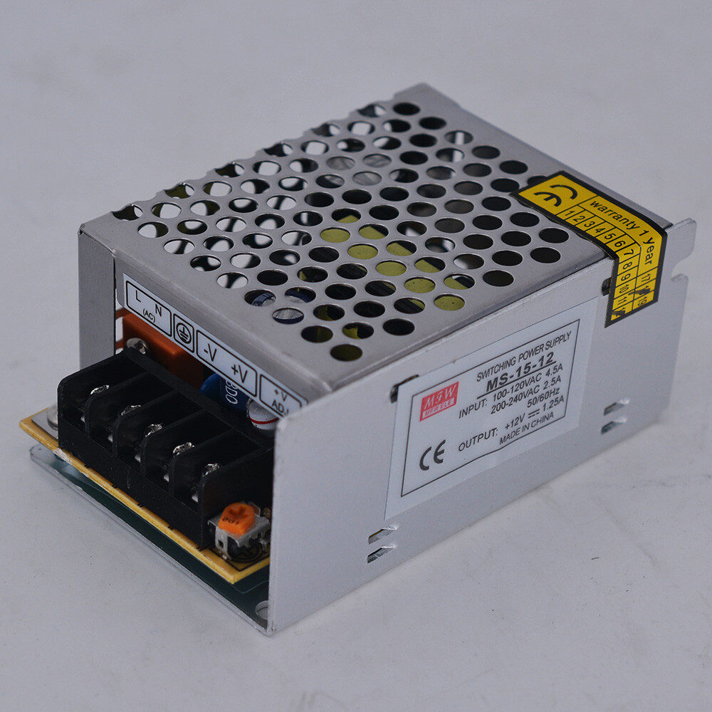 12V Switching Power Supply Adapter for LED Strip AC110-220V TO DC12V MS ...