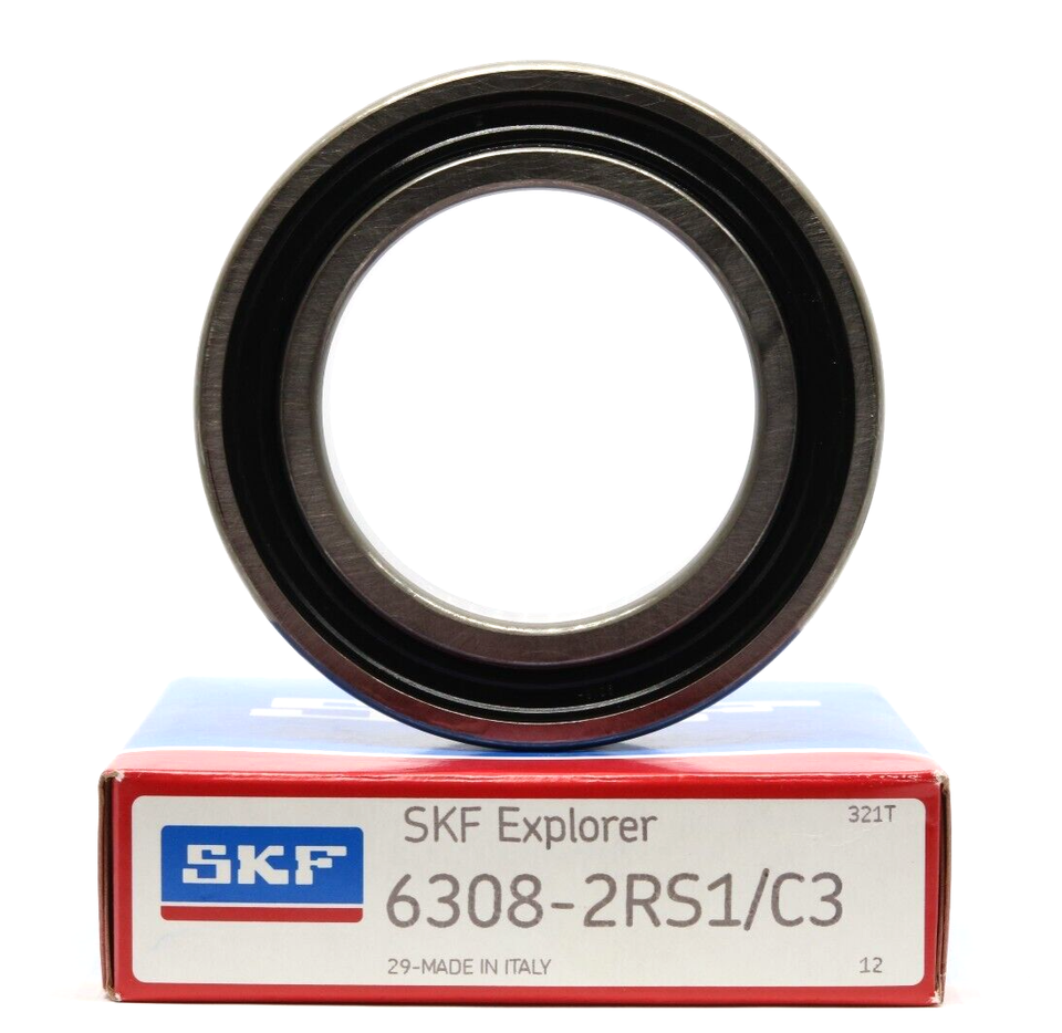 NEW SKF 6308-2RS1 C3 40x90x23 mm 6308-2RS1/C3 Rubber Seal Ball Bearing ...