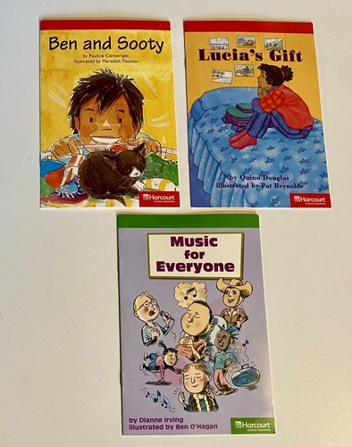 Harcourt Second 2nd grade Leveled Readers 3 Book Lot Emergent Early ...
