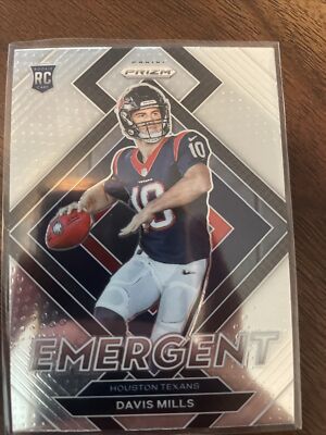 2021 Panini Prizm Rookie Card RC Davis Mills E-18 | eBay