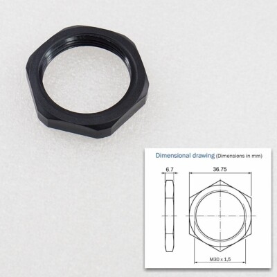 NYLON SENSOR MOUNTING LOCKING NUT M30X1.5mm for BANNER,OMRON,SICK ...