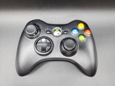 Authentic Microsoft XBOX 360 Wireless Controllers OEM Black Very Good ...