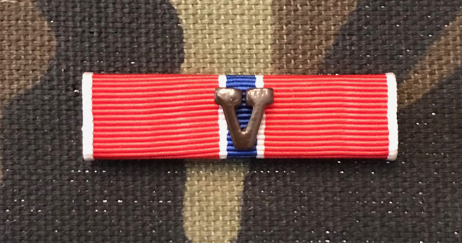 Bronze Star Anodized 3/16" Triple Bronze Star Device Set Of 2