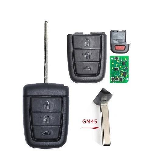 Remote Car Key Fob 4 Buttons 315 / 433MHz ID46 Chip for Holden ...