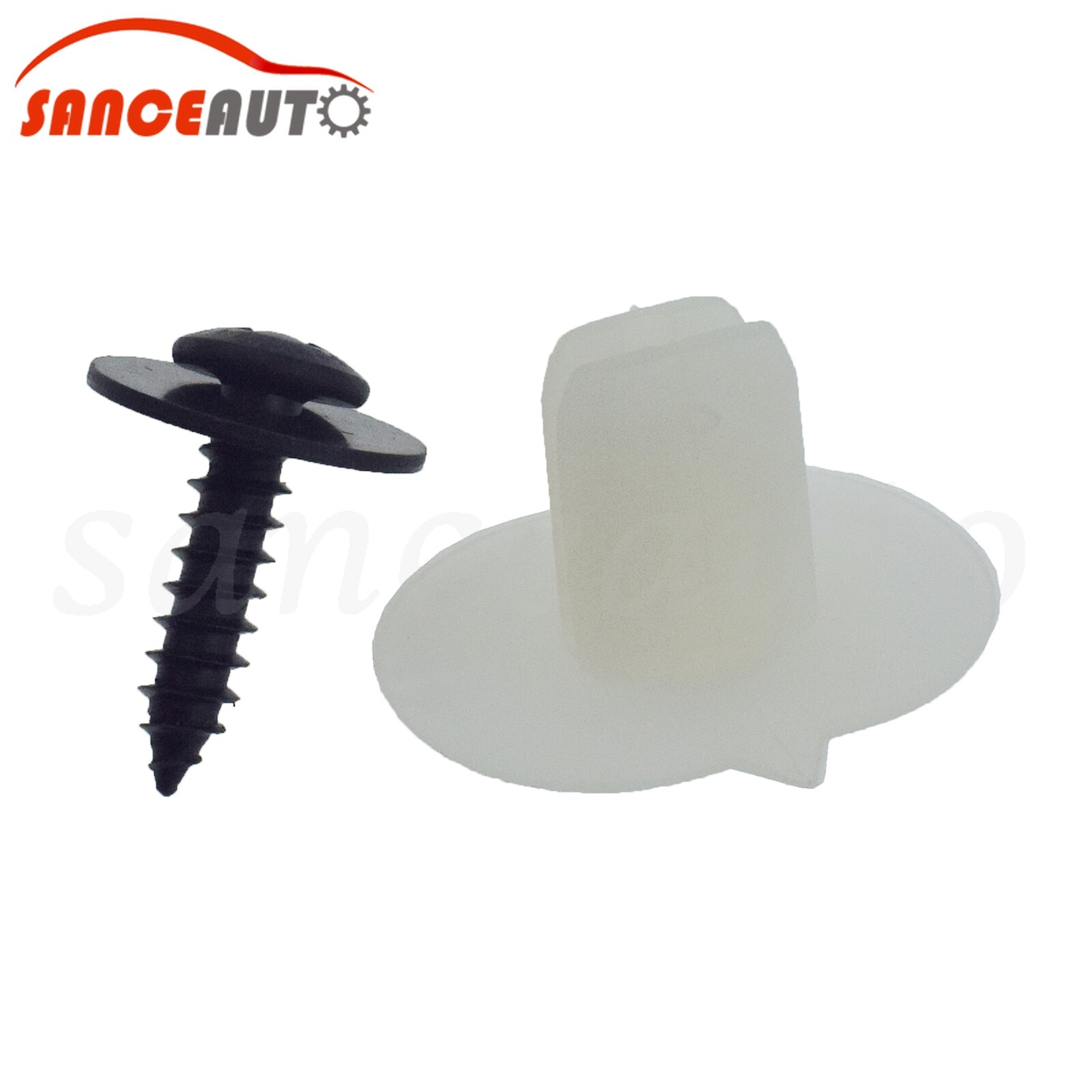 Bumper Side Mount Tap Screw & Grommet Nut Clips Hook Bracket Set for ...