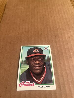 1978 Topps Paul Dade Cleveland Indians 662 Free Shipping | eBay