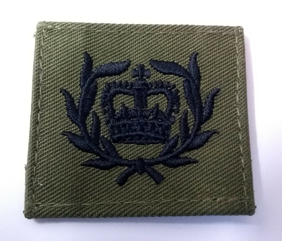 Genuine British Royal Marines CQMS QMSI Green Rank Patch Olive Drab RM ...