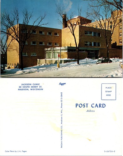 Jackson Clinic Madison Wisconsin WI Postcard | eBay