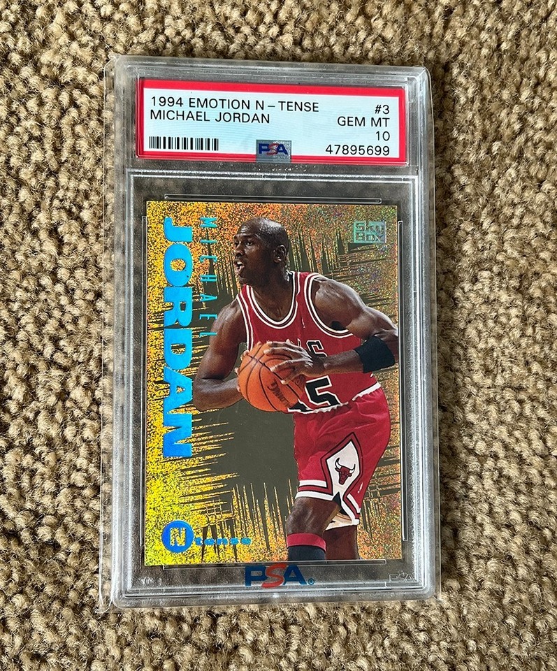 1994 Skybox E-Motion N-Tense Michael Jordan Chicago Bulls #3 PSA 10 | eBay