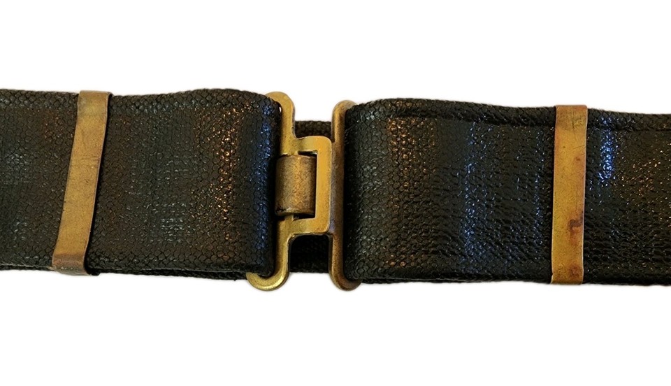 Blackened P37 Parade Webbing Pistol Belt WW2 Korea Vietnam | eBay