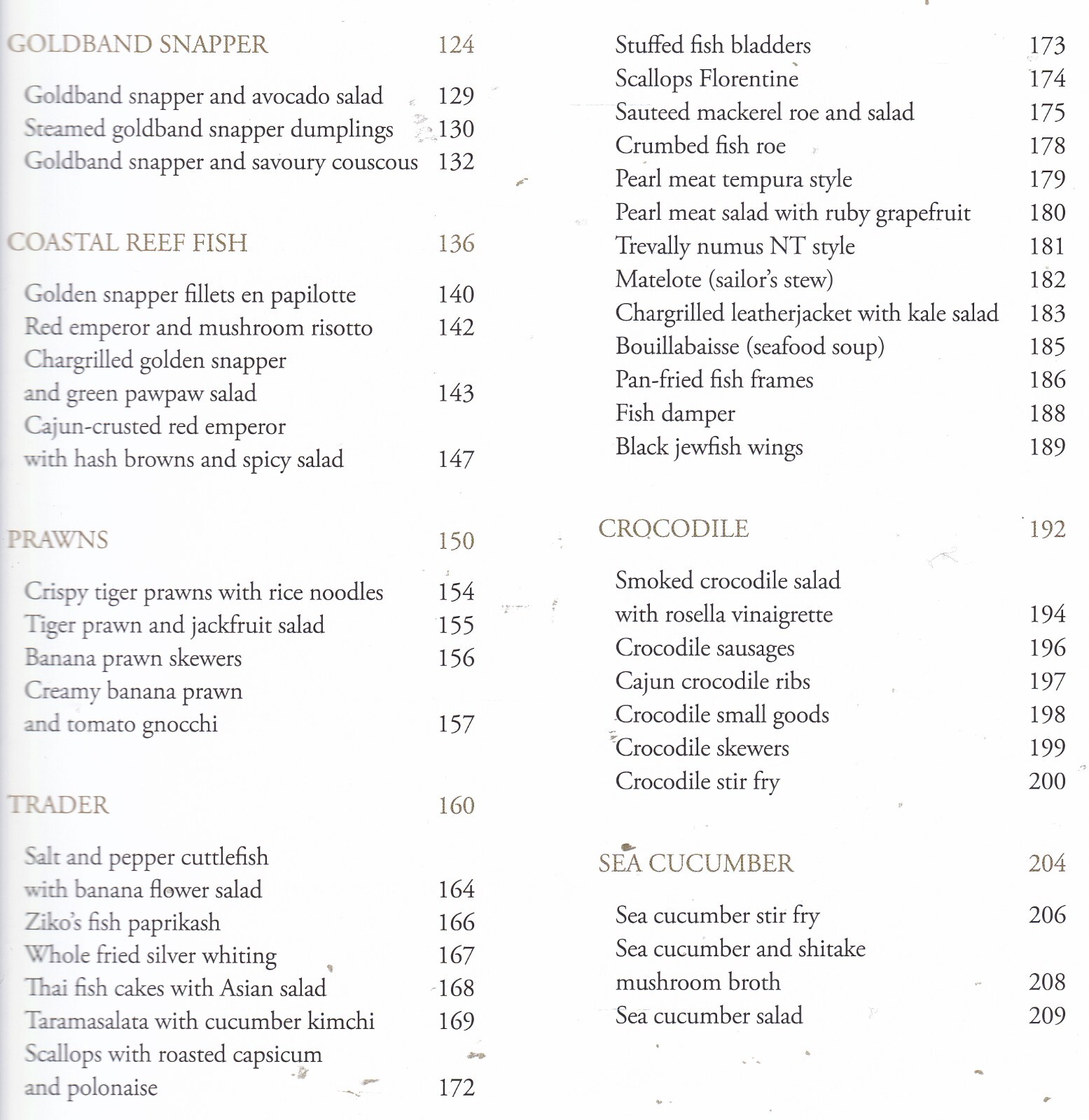 NORTHERN TERRITORY SEAFOOD barramundi snapper sea cucumber crocodile recipes | eBay