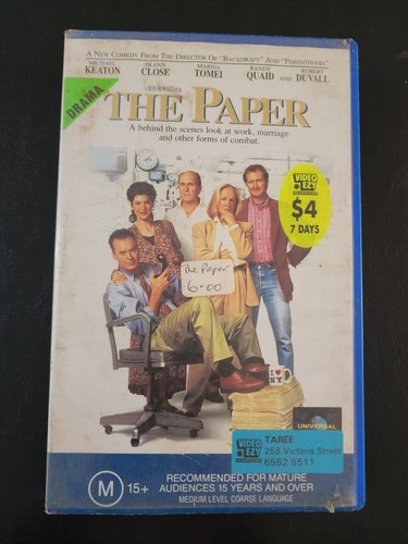 The Paper - VHS Michael Keaton | eBay Australia