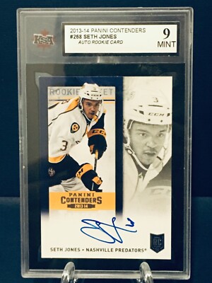 Seth Jones SP 2013-14 Panini CONTENDERS Autograph Rookie /100 or Less ...