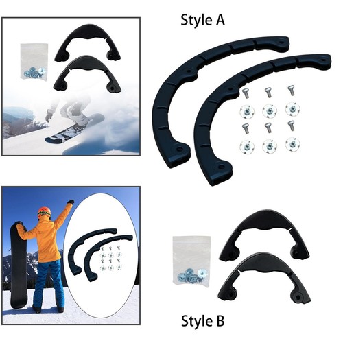 2 Pieces Snowboard Protection Strips Excellent Grip Skateboard Deck ...