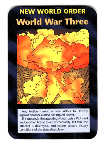 NWO: World War Three Card Limited INWO Illuminati New World Order Game ...
