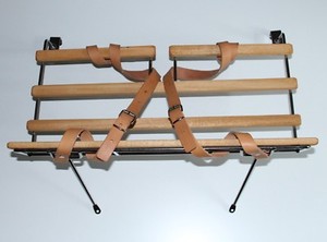 CLASSIC FIAT 500 LUGGAGE RACK FOR BASKET POLISHED CHROME AND WOOD BRAND ...