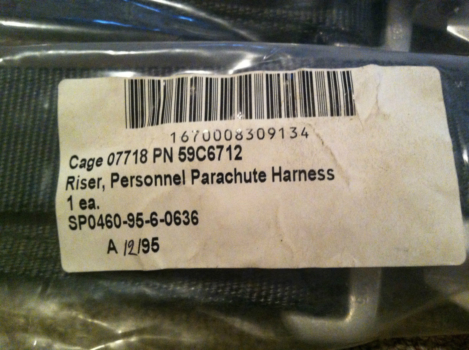 NEW SET MILITARY USGI PERSONNEL PARACHUTE HARNESS RISERS SET OF 2 | eBay