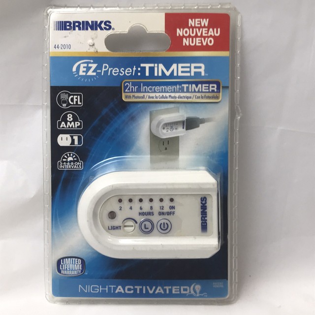 Brinks 44-2010 Indoor Digital Timer With Photocell for sale online | eBay