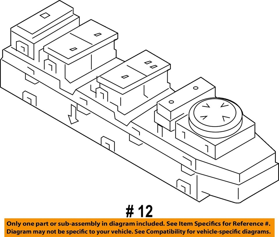 HYUNDAI OEM 15-19 Sonata Front Door Interior Trim-Window Switch Right ...