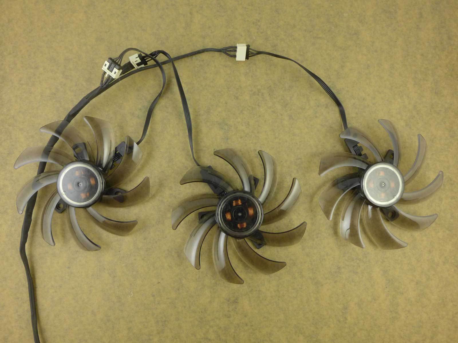 86mm Sapphire AMD Tri-X R9 290 290X 390 390X OC Triple Fan Replacement ...