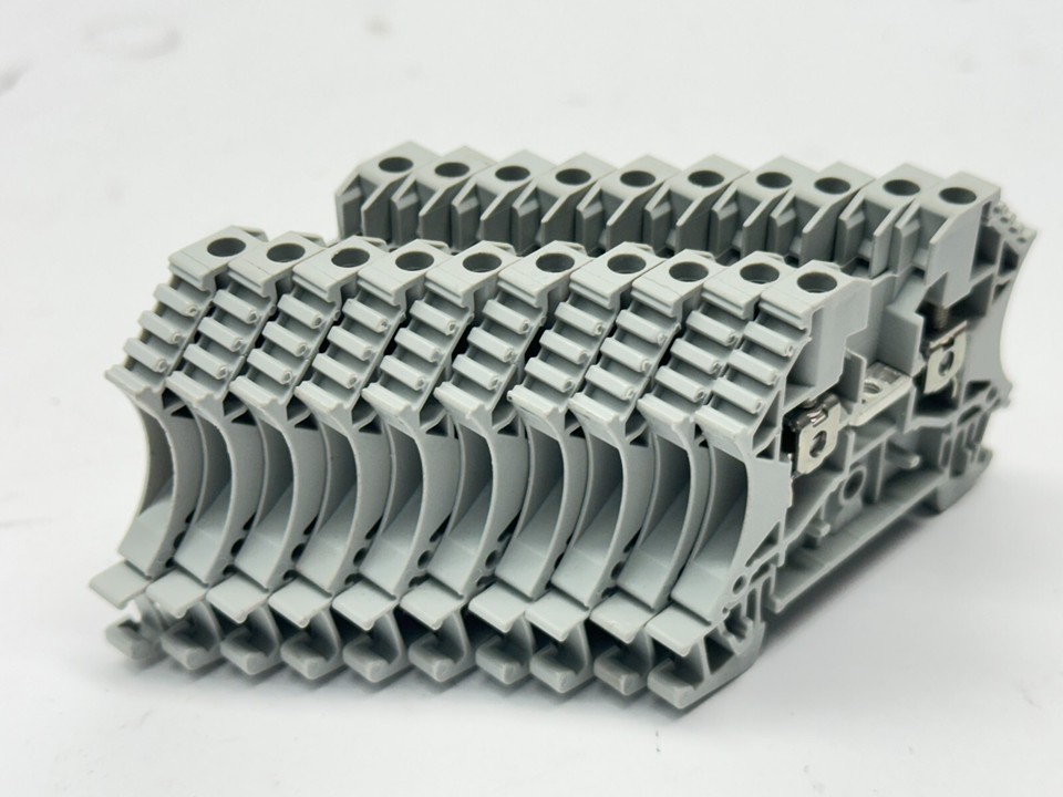 Allen Bradley 1492-J3 Terminal Block 25A 600V 2.5mm Feed-Through Gray ...