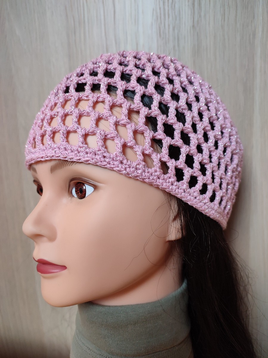 Crochet Mesh Hat Pattern
