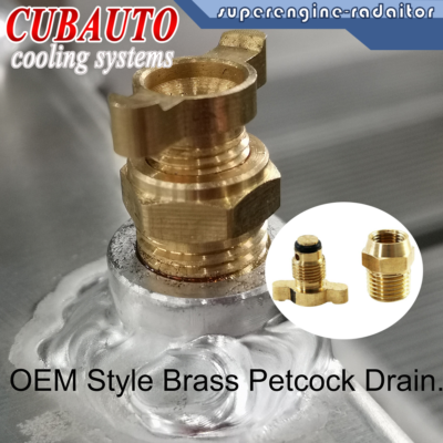 1Pc 1/4"NPT Brass Petcock Drain Plug For Universal Style Radiator ...