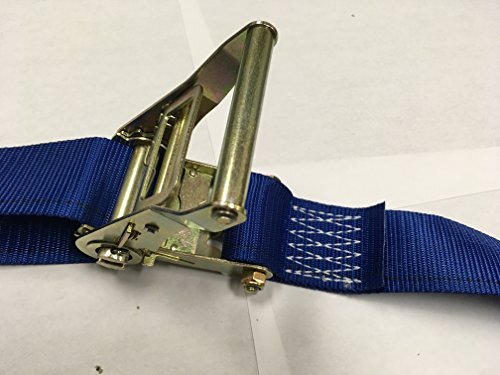SECULOCK E-Track Ratchet Straps 2" x 20' Heavy Duty Blue Polyester Tie ...
