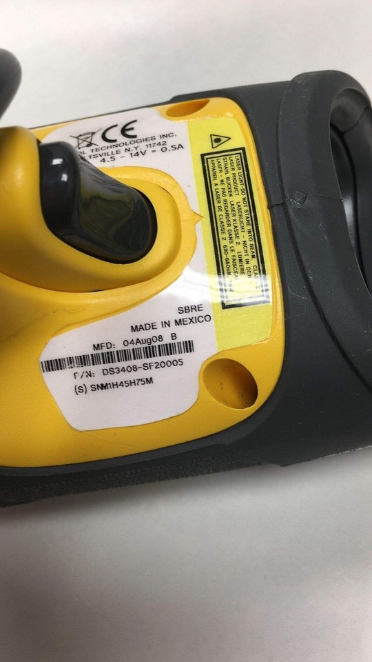 Symbol Barcode Scanner DS3408 SF USB Commercial with USB Cable ...