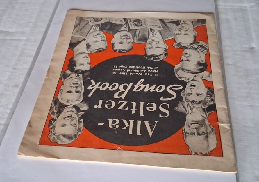 1936 Vtg Alka Seltzer Song Book Ad Miles Lab Hoosier Hot Shots Uncle ...