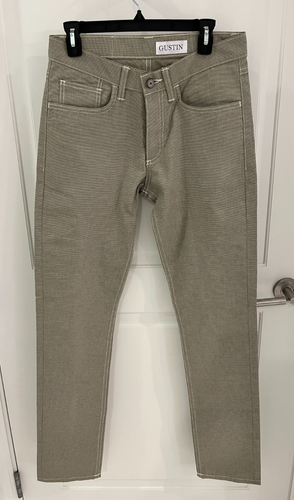 NWOT Gustin Pants 32x34 Brown Stretch Houndstooth Slim California Jeans ...