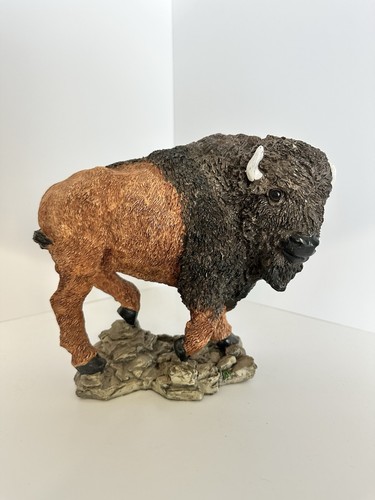 Nice Resin American Buffalo Bison Figurine Approx. 7”x7” | eBay