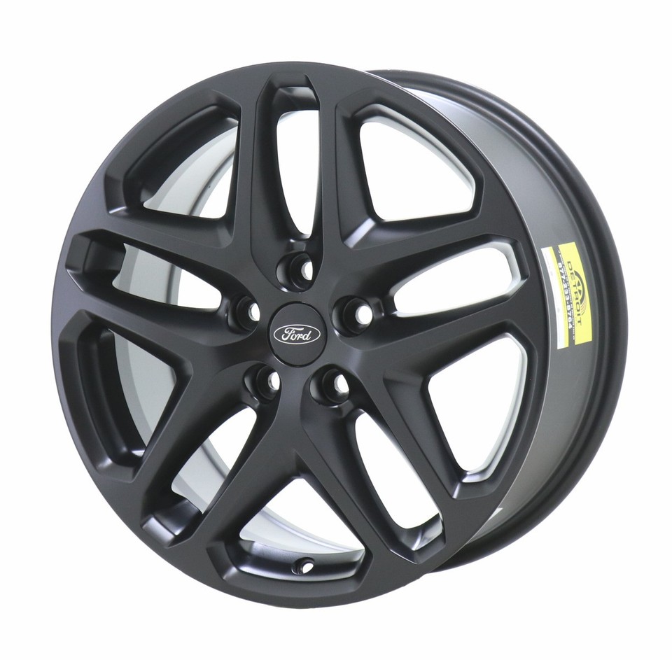 17" FORD FUSION SATIN BLACK WHEELS RIMS FACTORY OEM 3957 2013-2016 SET ...