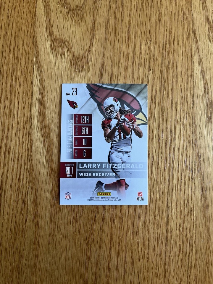 2014 Panini Contenders - Larry Fitzgerald #23 | eBay