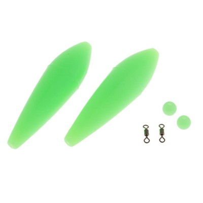 2 Pieces Plastic Floating Bombardier Floats Long Distance Bait Baits ...