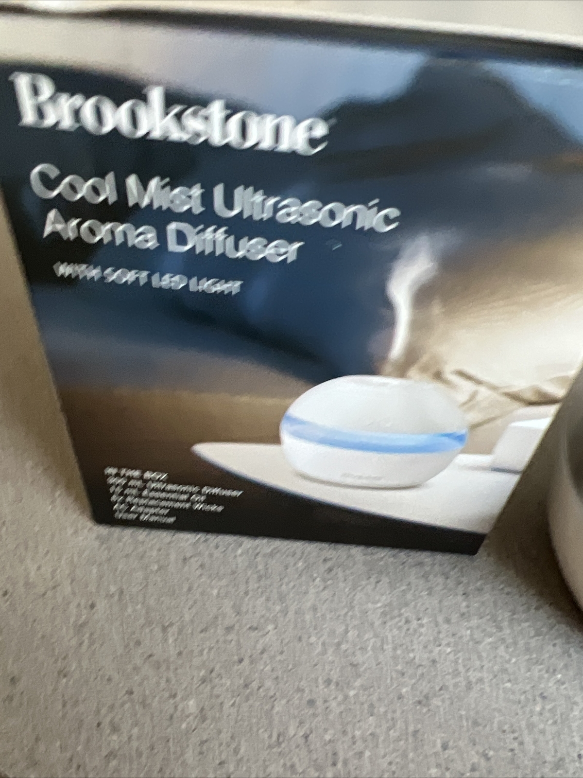 Brookstone Cool Mist Ultrasonic Aroma Diffuser with doft LED light | eBay