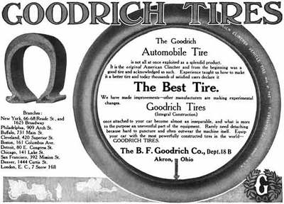Goodrich Tires c1929 - Goodrich Tire Ad - The Goodrich Automobile Tire ...
