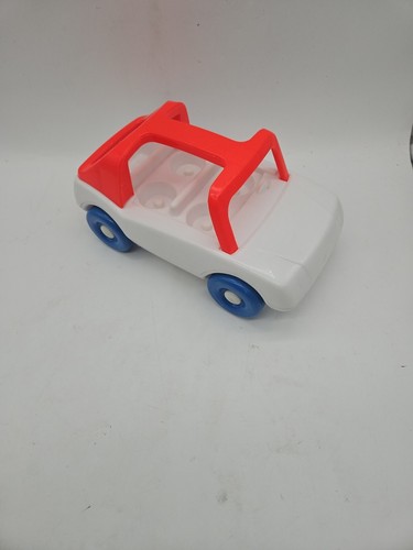 Little Tikes Toddle Tots Toy Car - White w/ Red Top - preowned no ...