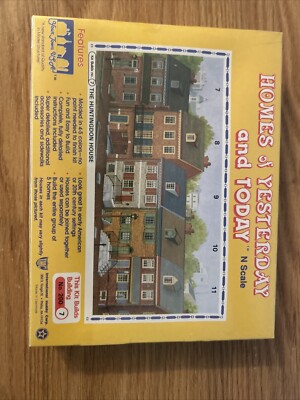 N Scale Homes of Yesterday & Today Building #200-7 Huntington House Kit ...