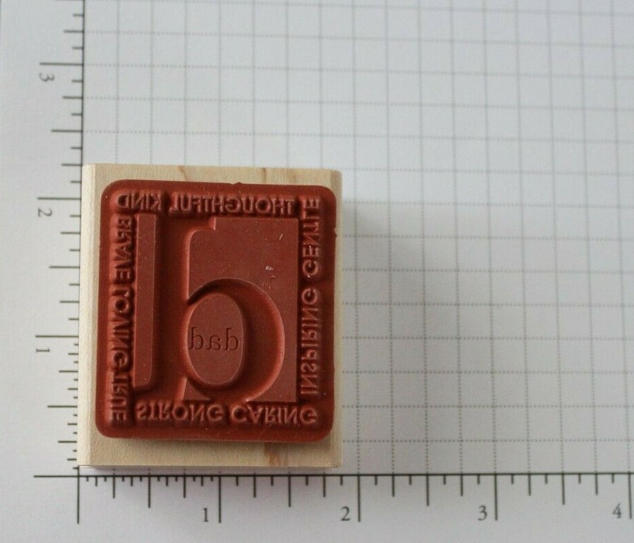 Stampin' Up! Dad Wood Mounted Stamp Retired New Father's Day Dad ...