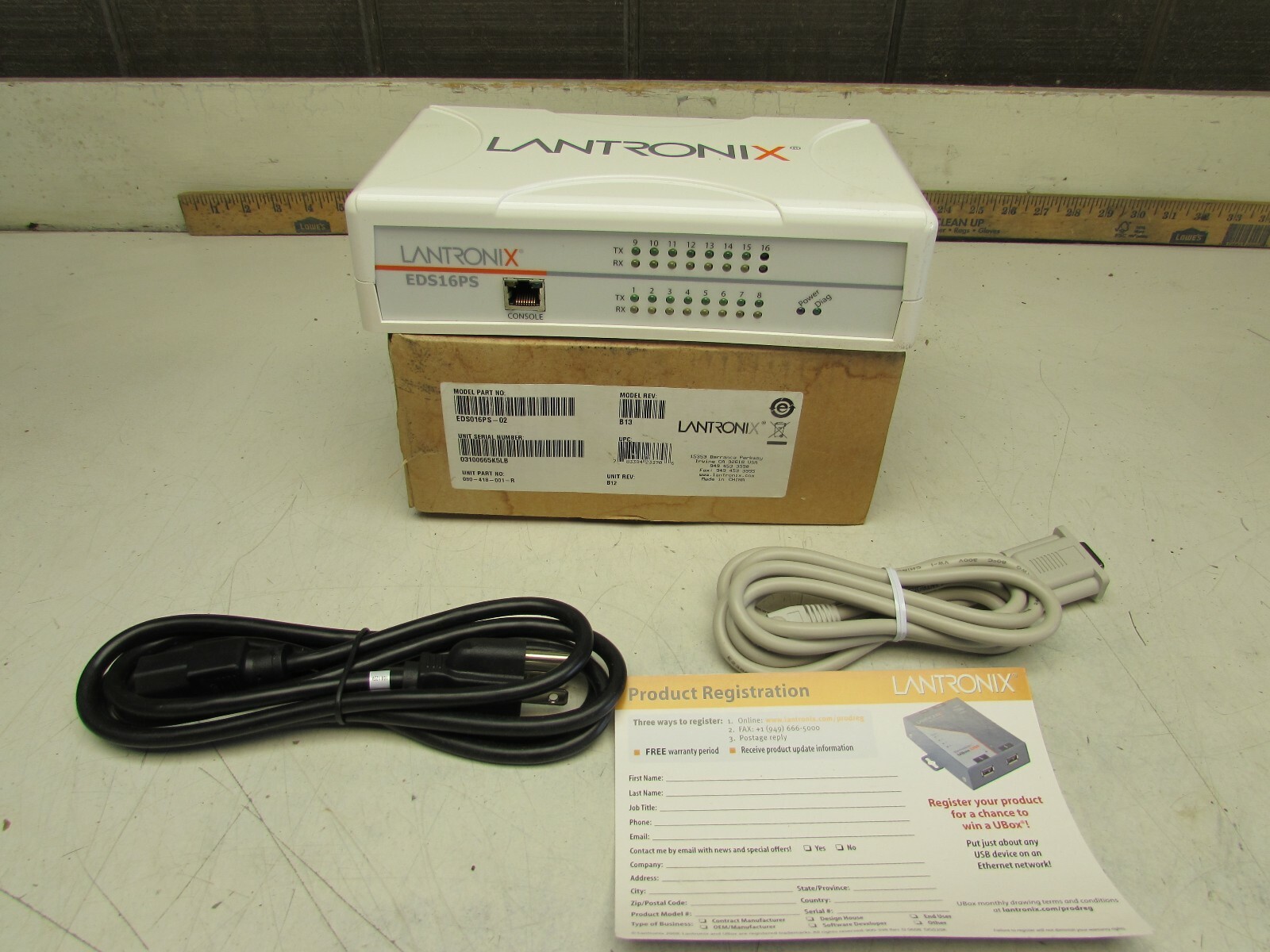 LANTRONIX EDS16PS , 16 PORT ETHERNET DEVICE SERVER , NIB! MAKE OFFER ...
