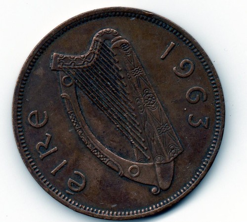 1963 1D One Penny Coin Ireland Irish EIRE Pingin Circulated | eBay