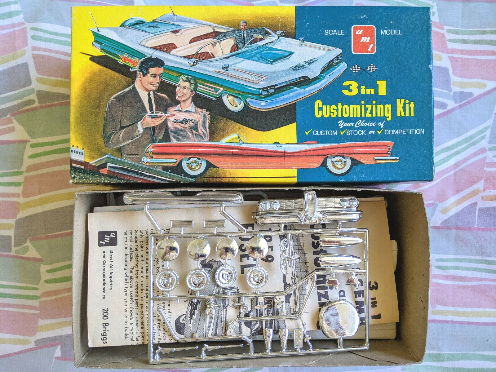 *ULTRA RARE! *ORIGINAL AMT 1959 FORD EDSEL CONVERTIBLE Model Kit ...