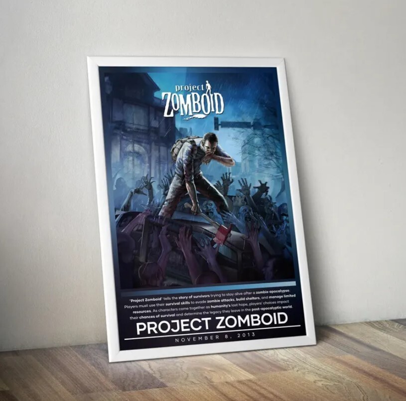 Project Zomboid Poster | Zombie Game Prints | Gaming Posters | eBay