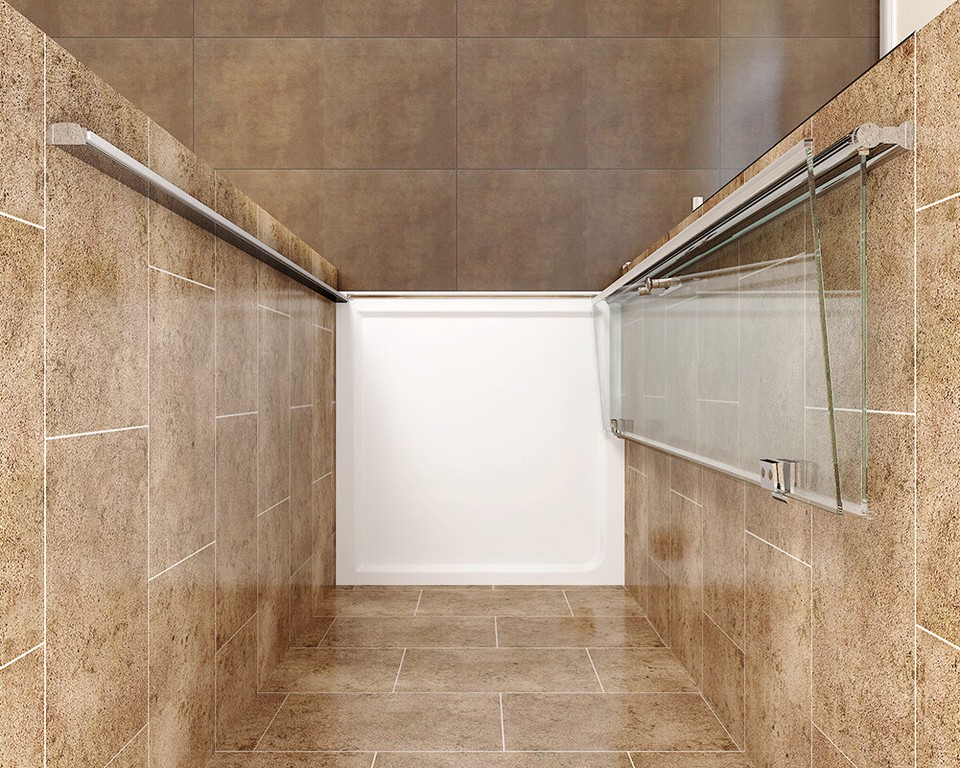 Frameless Pivot/Bifold Shower Enclosure Door Glass Screen Cubice 700 ...