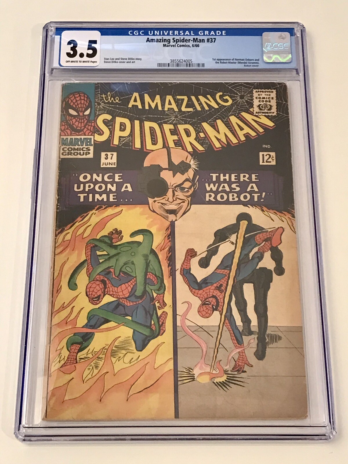 1966 Amazing Spider-Man 37 CGC 3.5 First Appearance Norman Osborne MCU ...