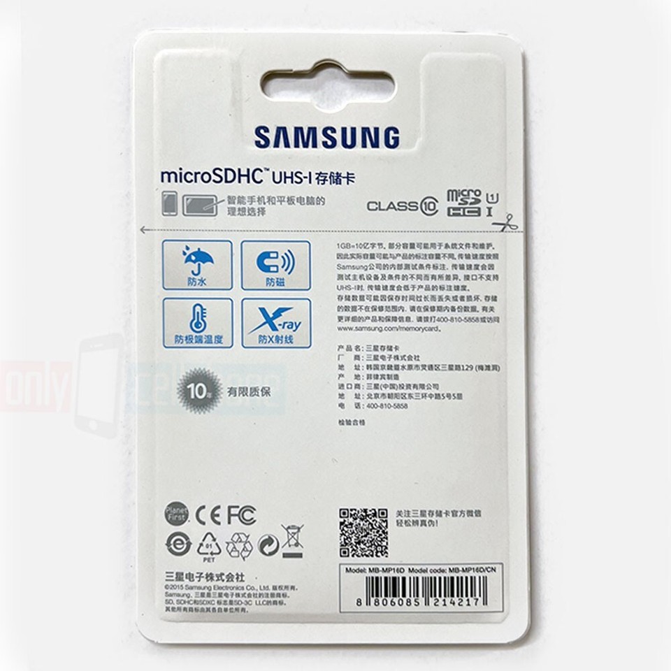 Samsung EVO 16GB MicroSD Memory Card Ultra Fast Class10 for Camera ...
