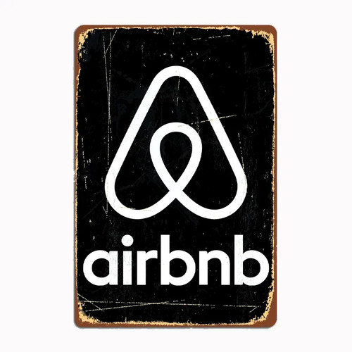 Vintage Airbnb Logo Tin Metal Signs Home Décor 8x12 Plaque Cinema ...