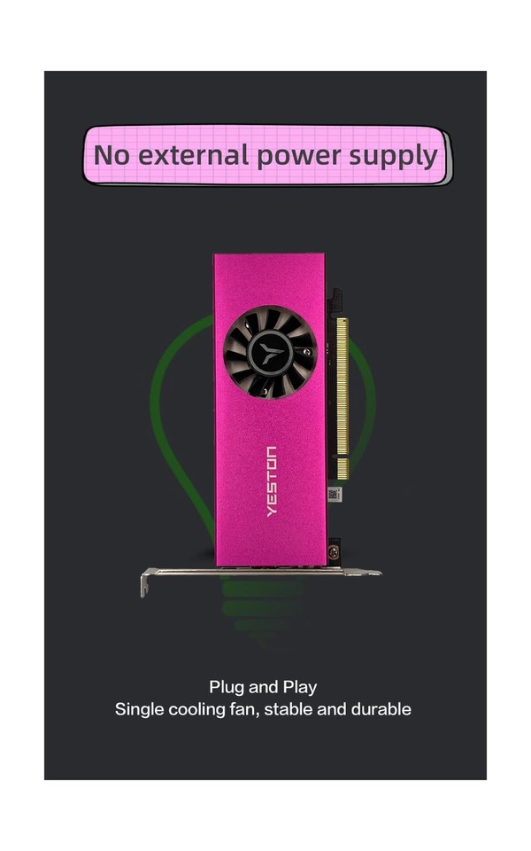 Yeston GeForce RTX 3050 6GB GDDR6 Low Profile Graphics Card for Gaming ...