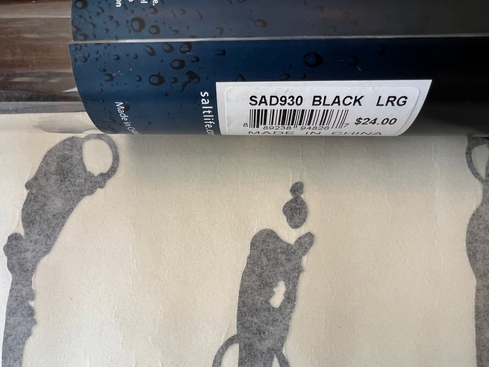 SALT LIFE Sticker Decal LARGE SIZE 24" Authentic Black UV Resistant ...